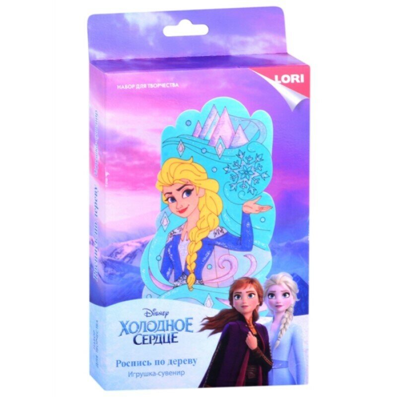 Роспись по дереву LORI Игрушка-сувенир, Disney, Холодное сердце, "Эльза"