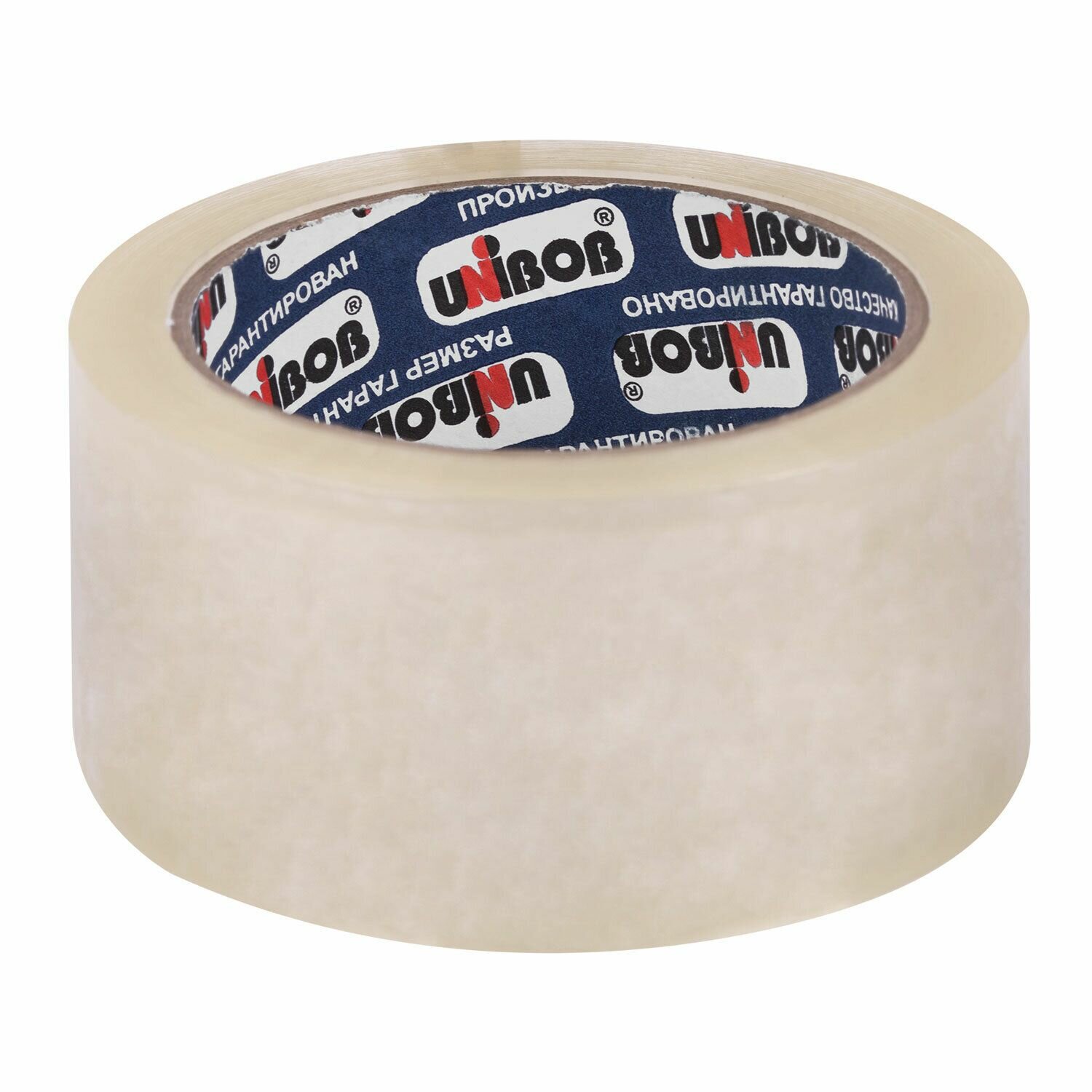 Клейкая лента UNIBOB упаковочная 48 мм х 66 м, прозрачная, 45 мкм (29341)