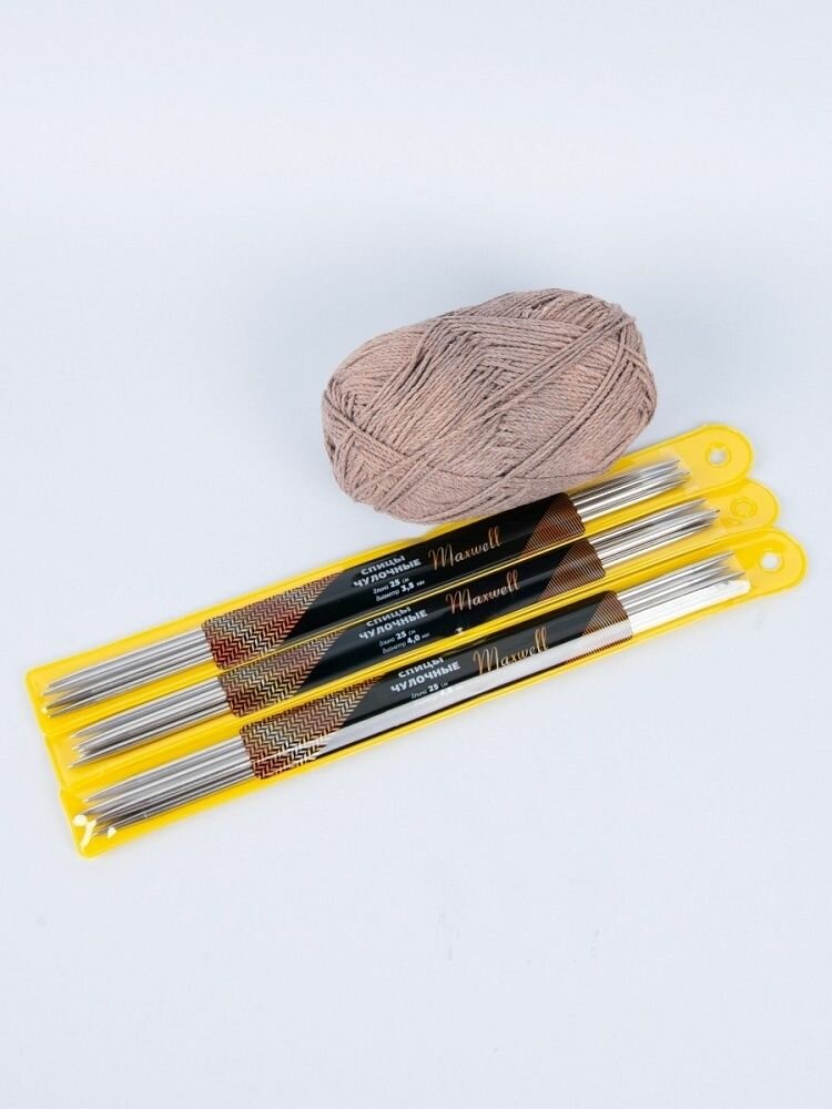 Спицы чулочные Maxwell Gold 25 см, 3,5 мм, 4,0 мм, 4,5 мм (MAXW.36333)