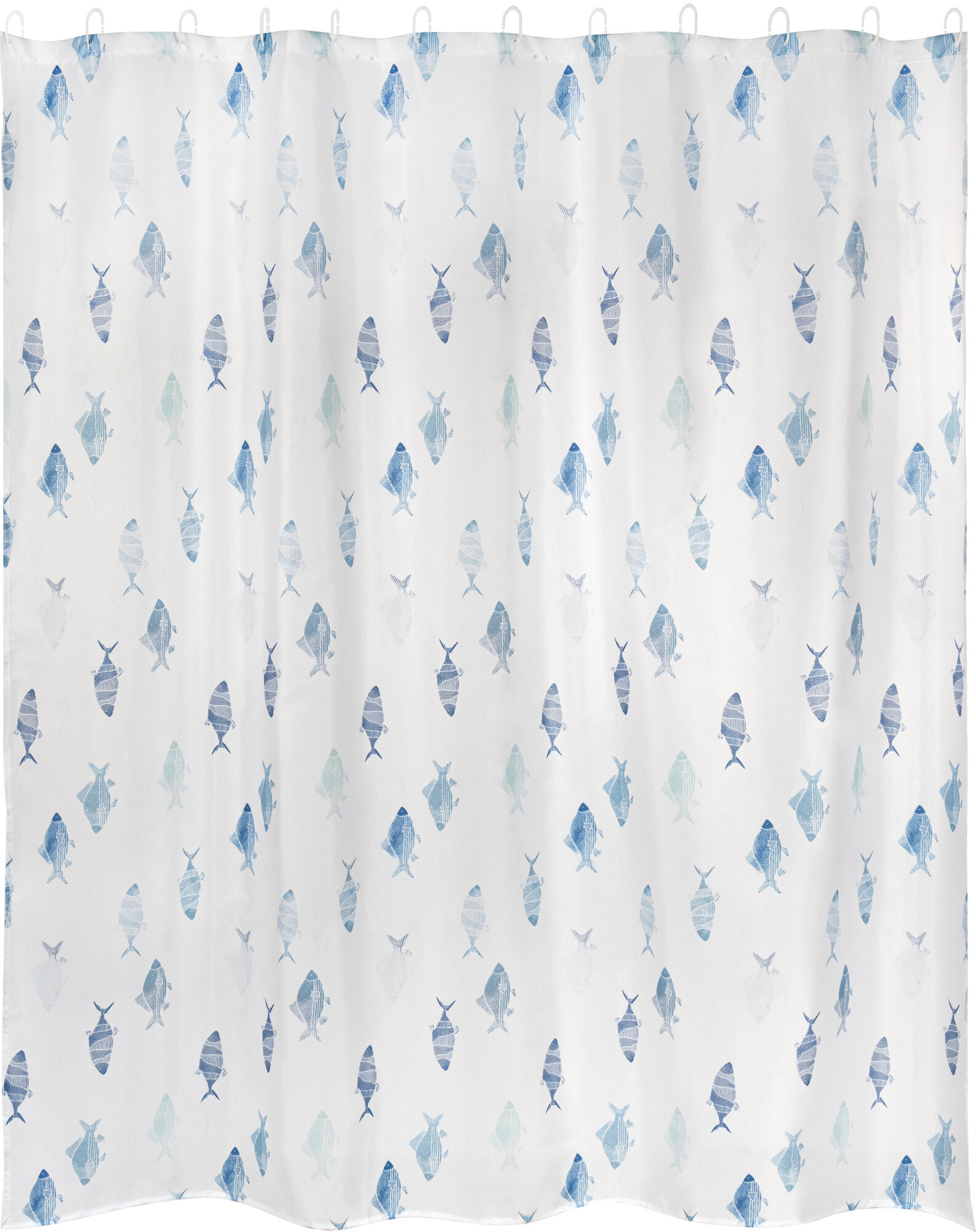 Занавеска для ванной Рыбки полные вертикальные SC-PE-50