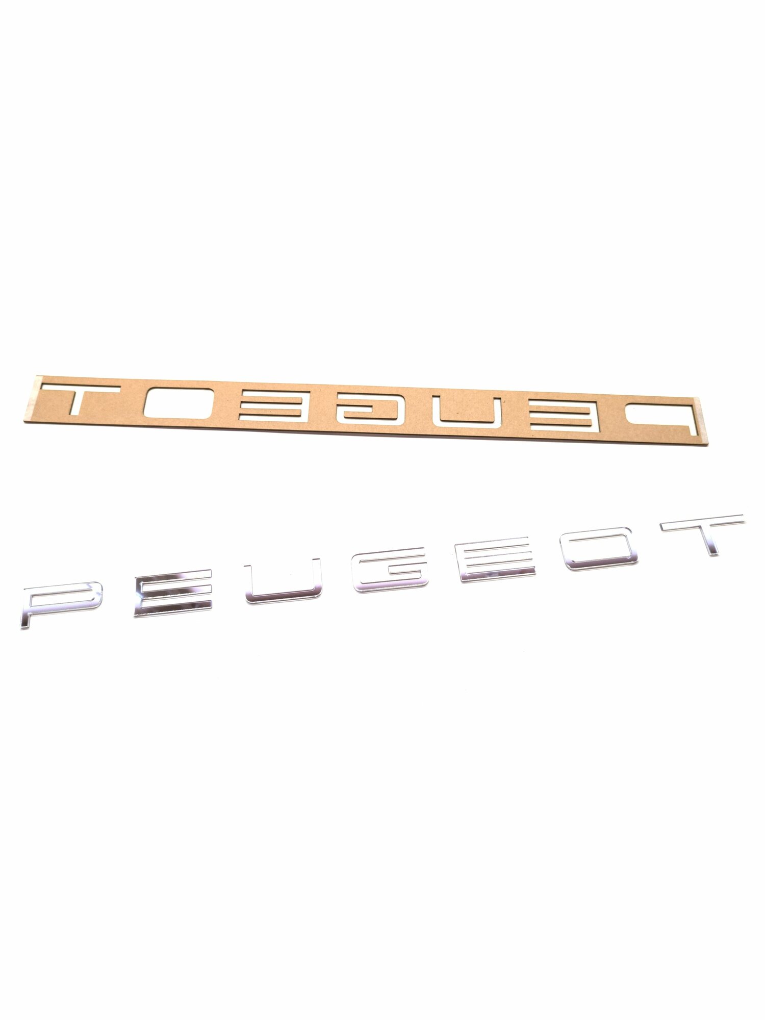 Орнамент-шильдик (эмблема, наклейка на авто и др.) в стиле Porsche/Порше для Peugeot/Пежо зеркальный