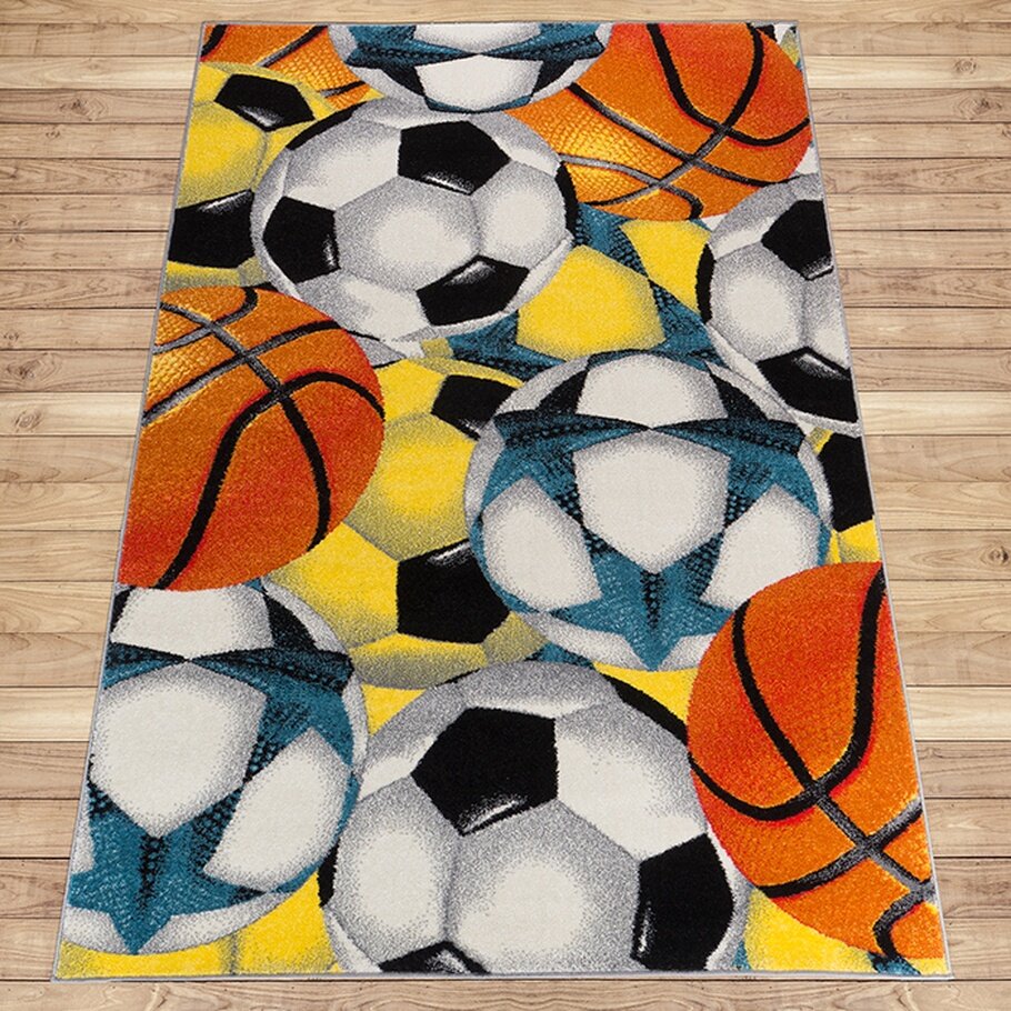 Ковер, Прямой, Оранжевый, Белый, Серый, Синий, Желтый, Красный, Детский, на пол, в гостиную, спальню, в ассортименте (150 см. на 230 см.)