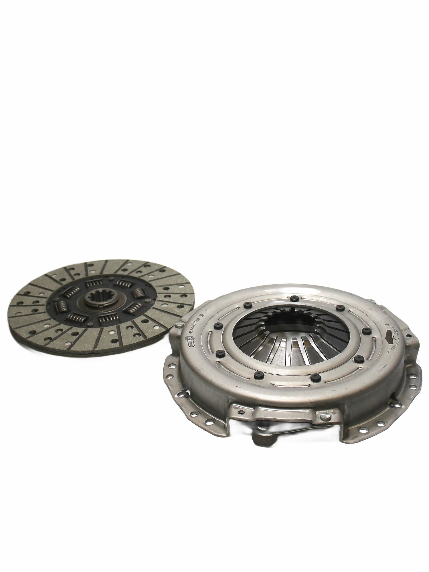 Сцепление лепестковое для а/м УАЗ для двигателя УМЗ 417, 421, корзина + диск D254 мм, широкий шлиц, без муфты