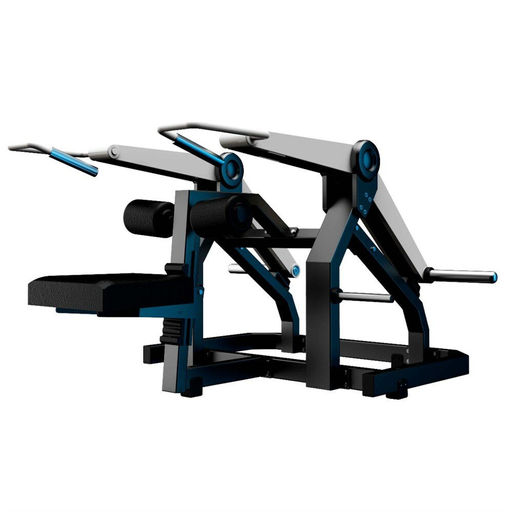 DHZ Fitness D965 Трицепс-машина. Имитация отжиманий, рычаги серые