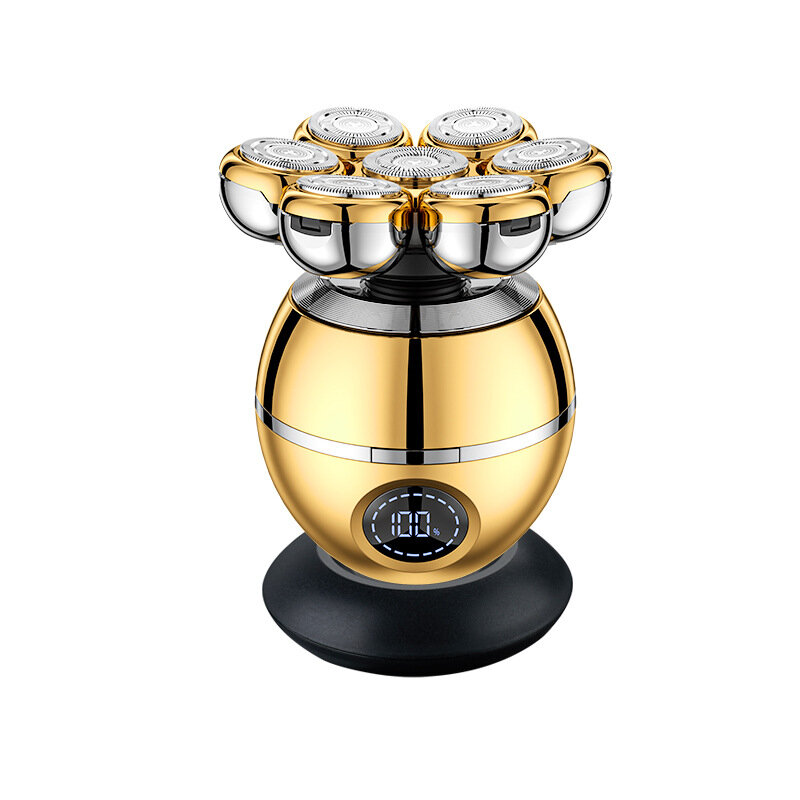 Электробритва RQ8870, с 7 лезвиями, перезаряжаемая, цвет золото/серебро