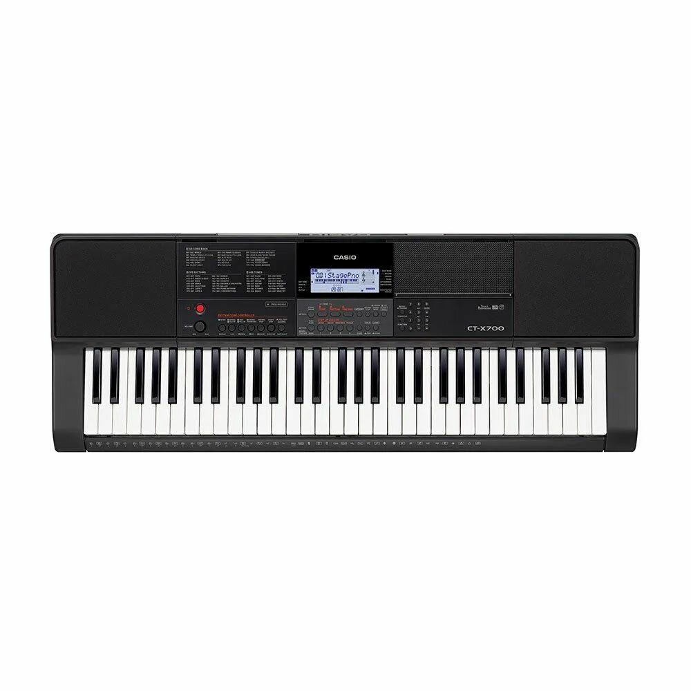 Синтезатор CASIO CT-X700, 61 клавиш, полифония 48, USB-выход, черный