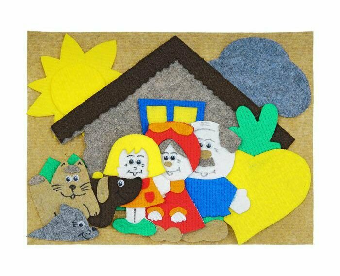 Набор дидактический liplip "Репка" с игровым полем, 9 деталей