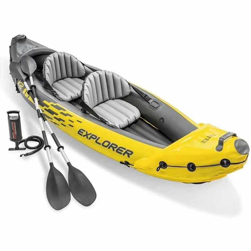 Надувной каяк 312х91х51 см, Intex Explorer К2 Intex 68307, двухместный