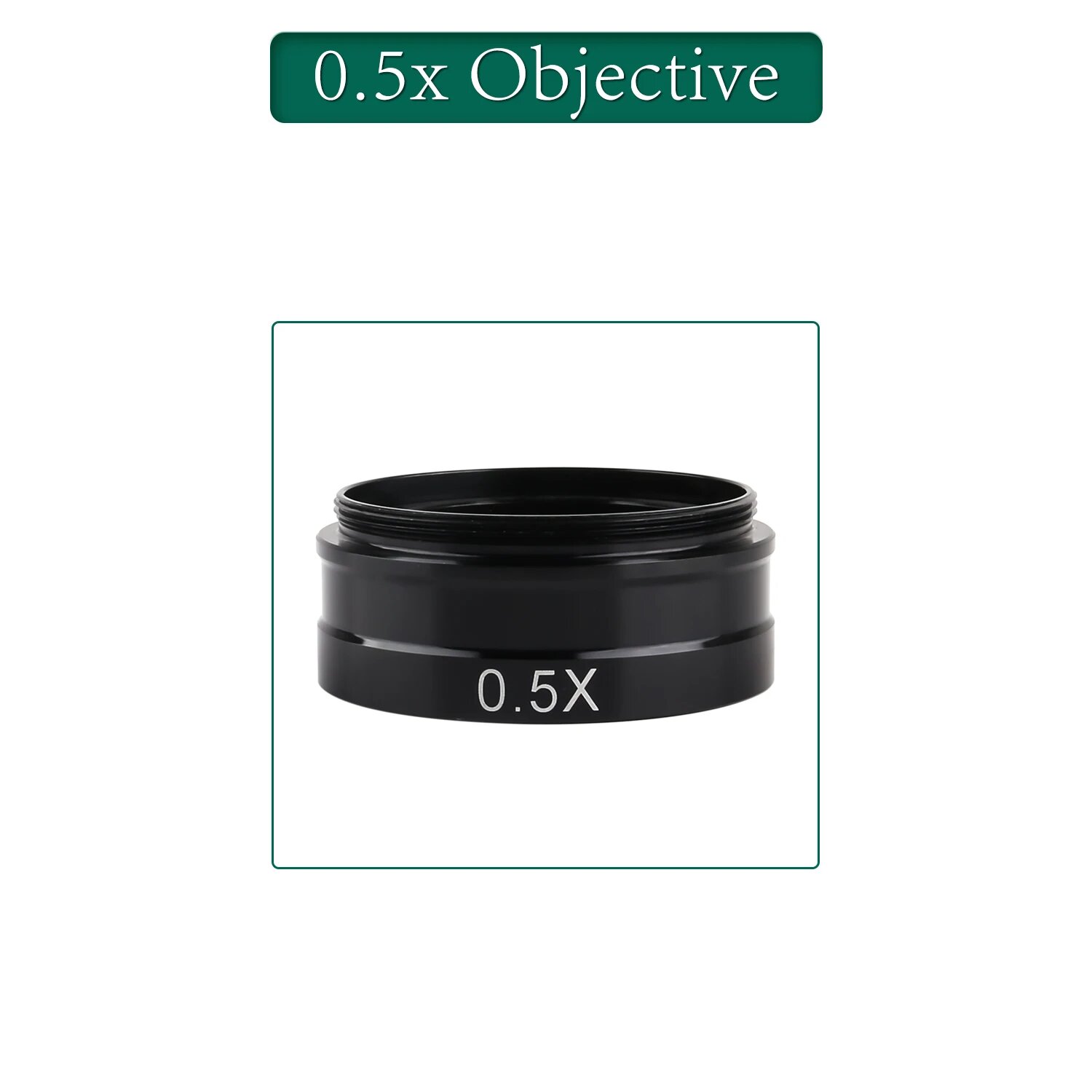 Дополнительный объектив KUAIQU 0,3X 0,5X 2X для микроскопа 150X 0.5X OBJ For 180X