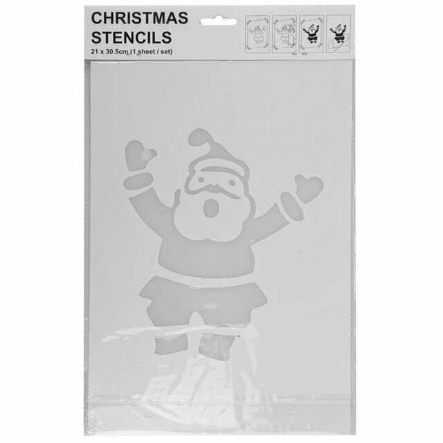 Трафарет на окна Санта-Клаус 35*22 см, Koopman, AAE215100-9