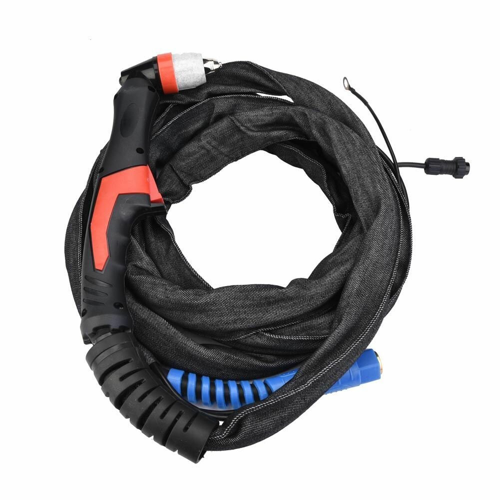 Горелка плазменной резки P80 - это режущий и сварочный пистолет, используемый на машинах для дуговой резки. Длина кабеля составляет 4 метра.