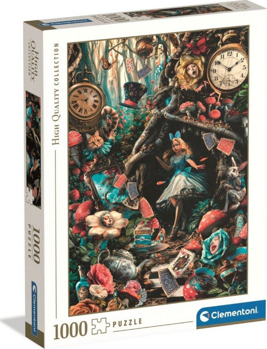 Пазл для взрослых Clementoni 1000 деталей, элементов: День в стране чудес