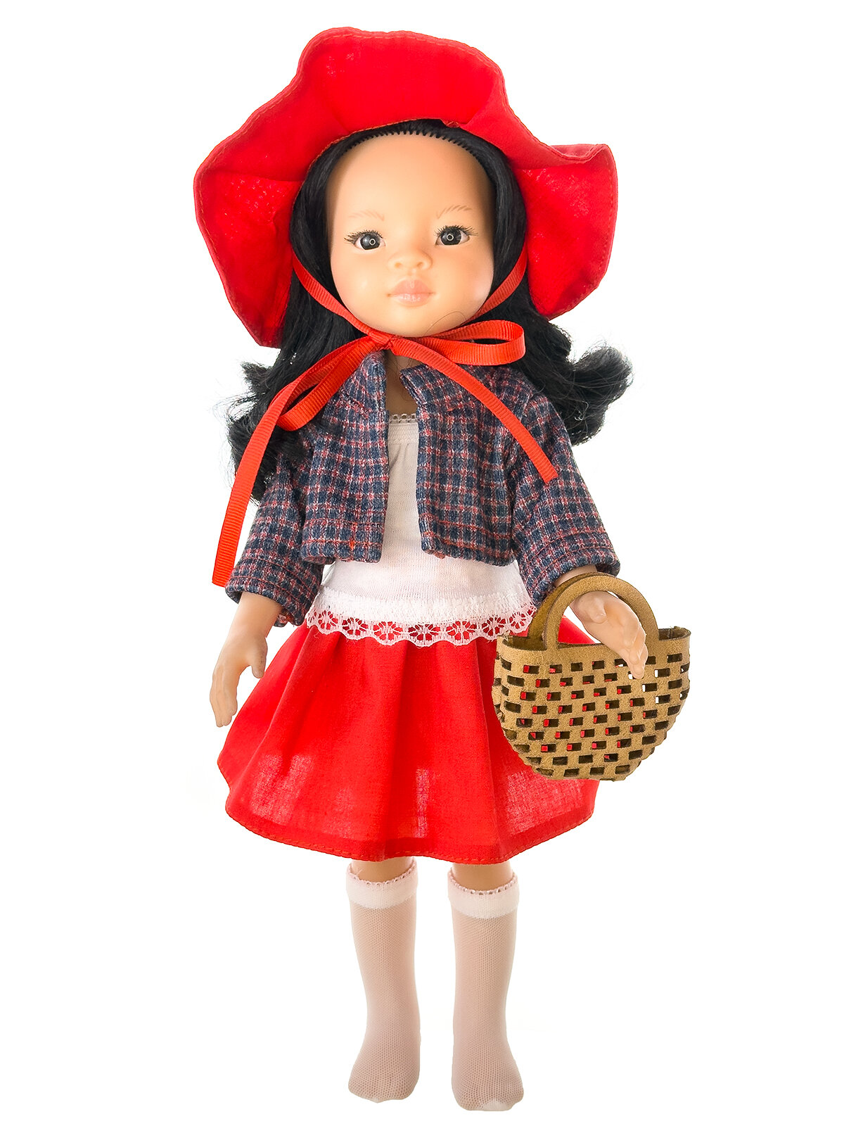 Костюм Красная Шапочка из 7 предметов для куклы Паола Рейна ростом 32-34см