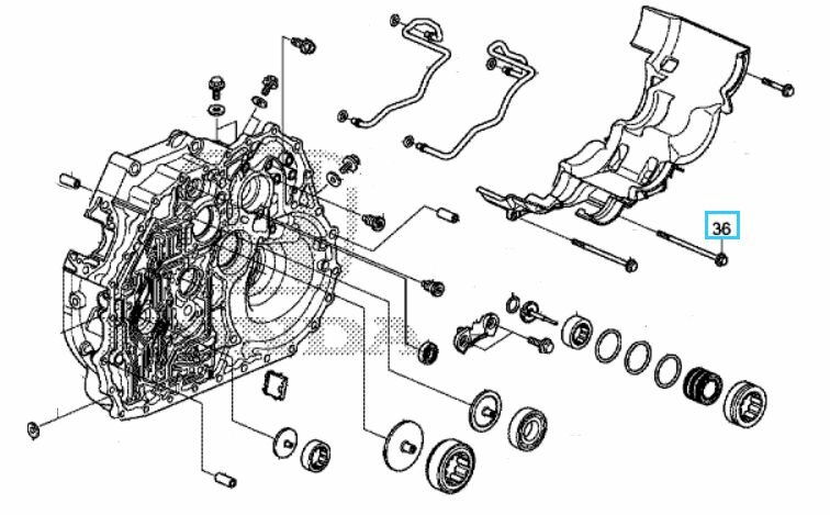 Болт с фланцем 6х100; Артикул Honda/Acura: 957010610008 (Оригинал)