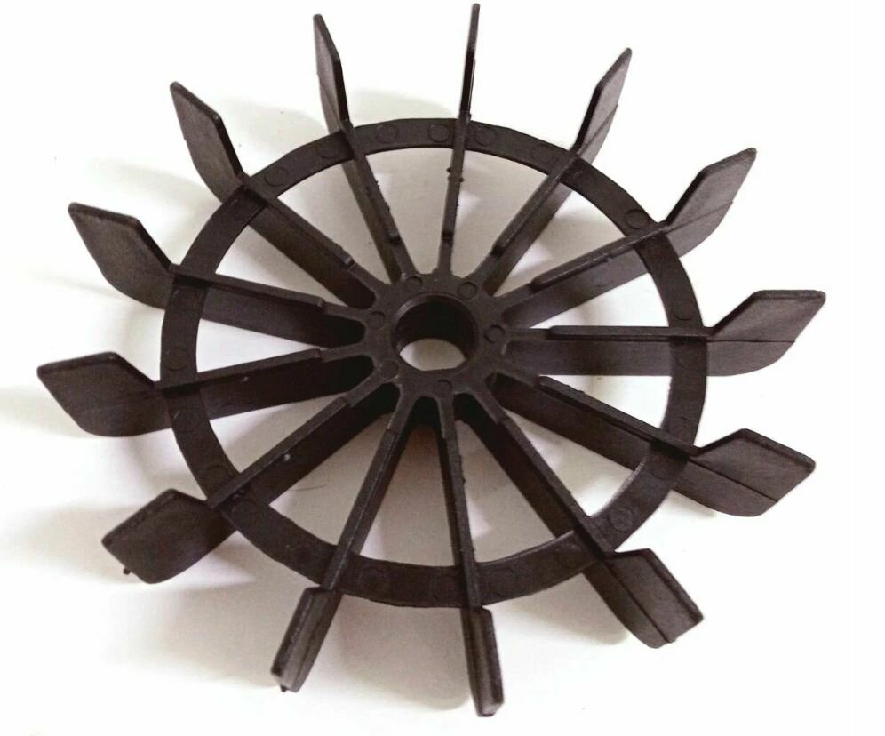 Крыльчатка / Вентилятор двигателя для бетономешалки / бетоносмесителя (скос - 14,5 мм, D-145 мм)