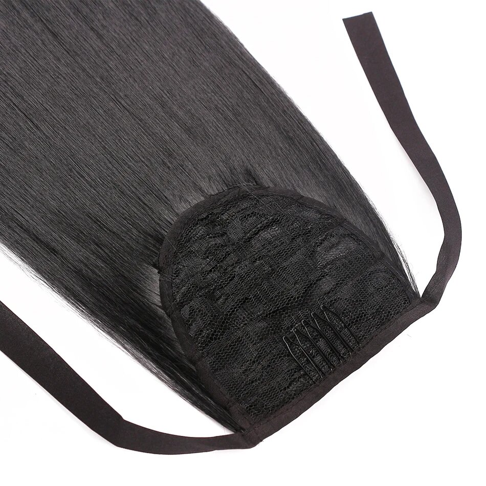 REAL BEAUTY конский хвост из натуральных волос 12-30 дюймов 18inch 45cm 100g, 1B