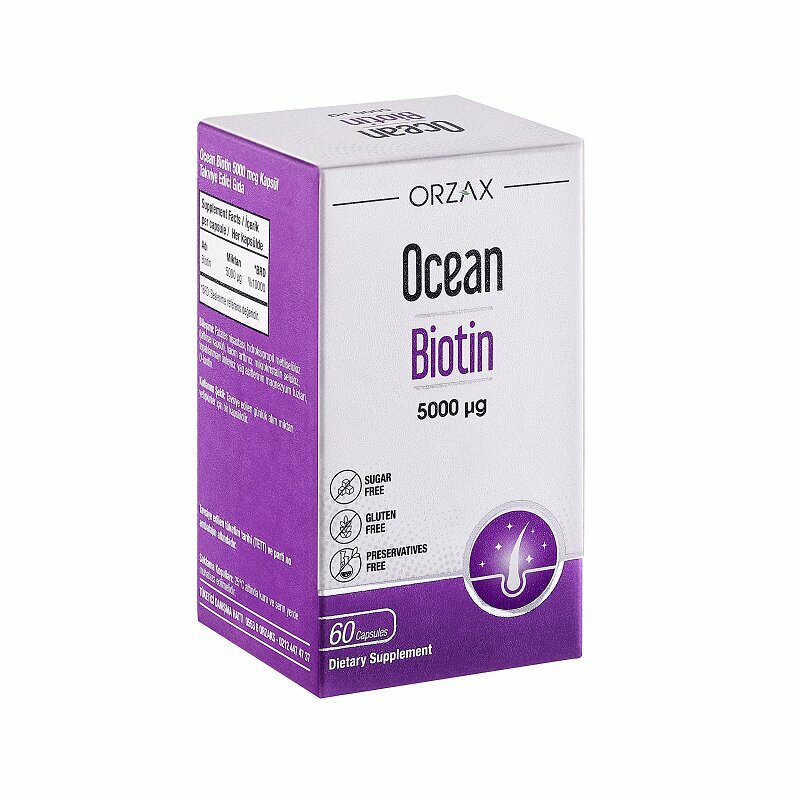 Орзакс Оушен Биотин Капс.5000Мг №60
