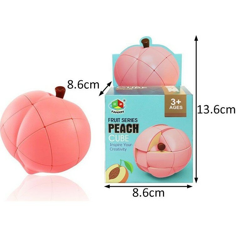 Кубик Рубика в форме фруктов Ginson Creative - розовый