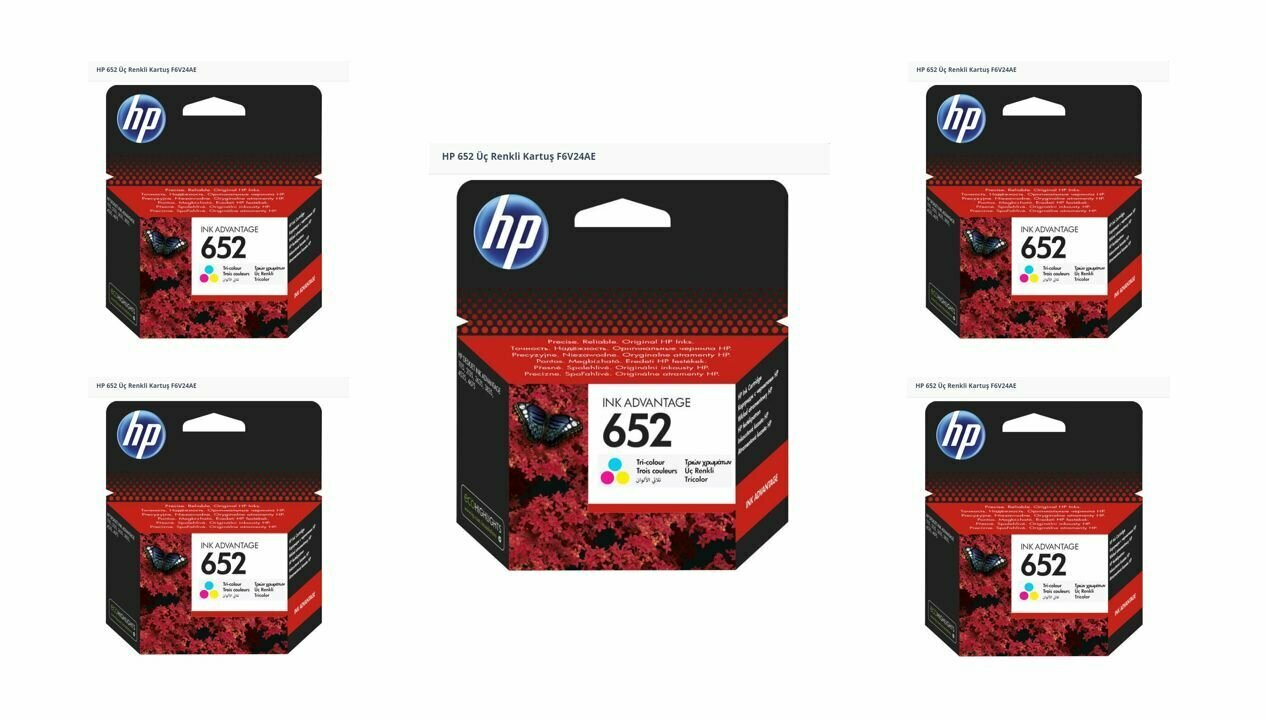 Картридж для струйного принтера HP 652 (F6V24AE) многоцветный 5 шт -sz