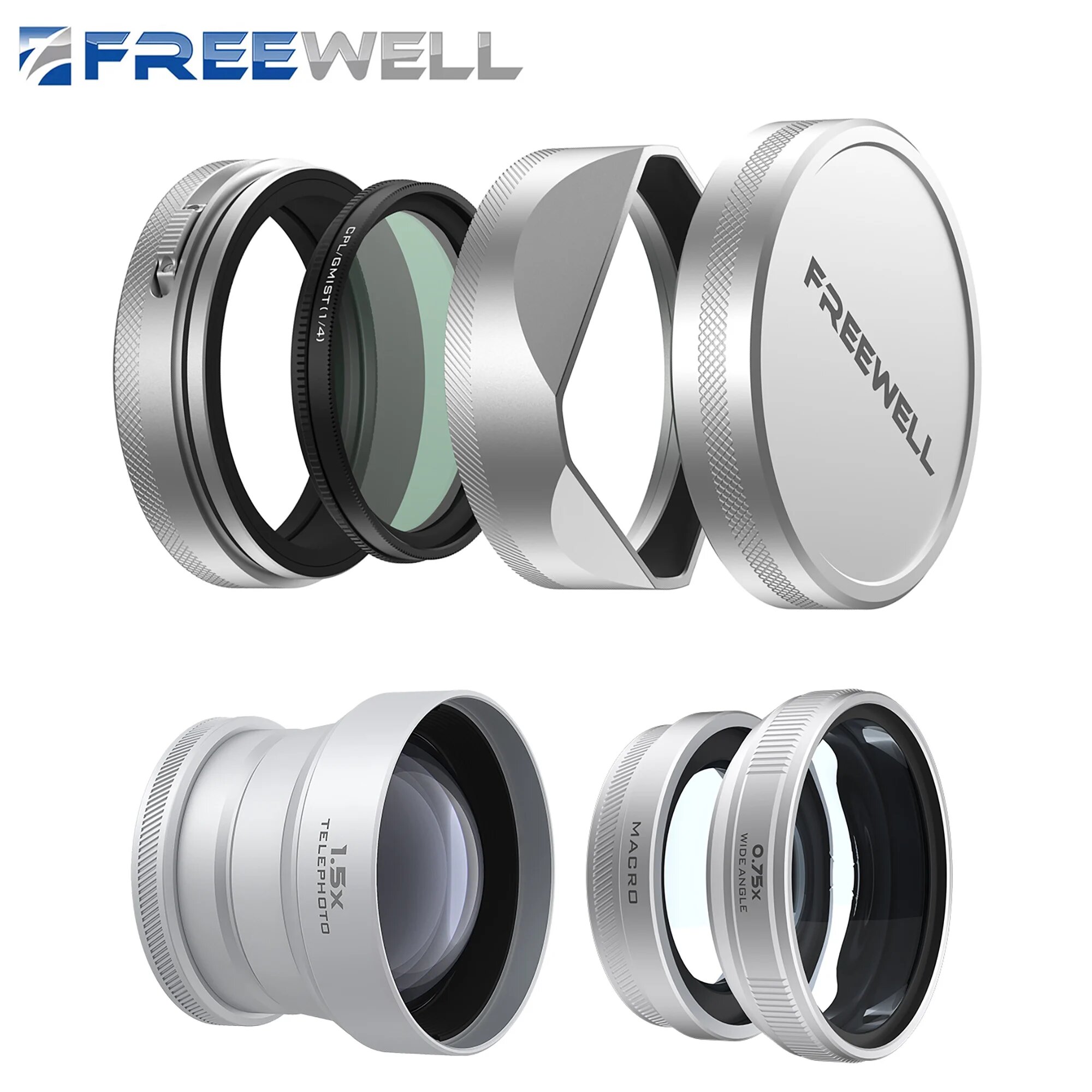 FREEWELL набор фильтров 2-в-1 макро широкоугольный для Fuji X100VI/X100V