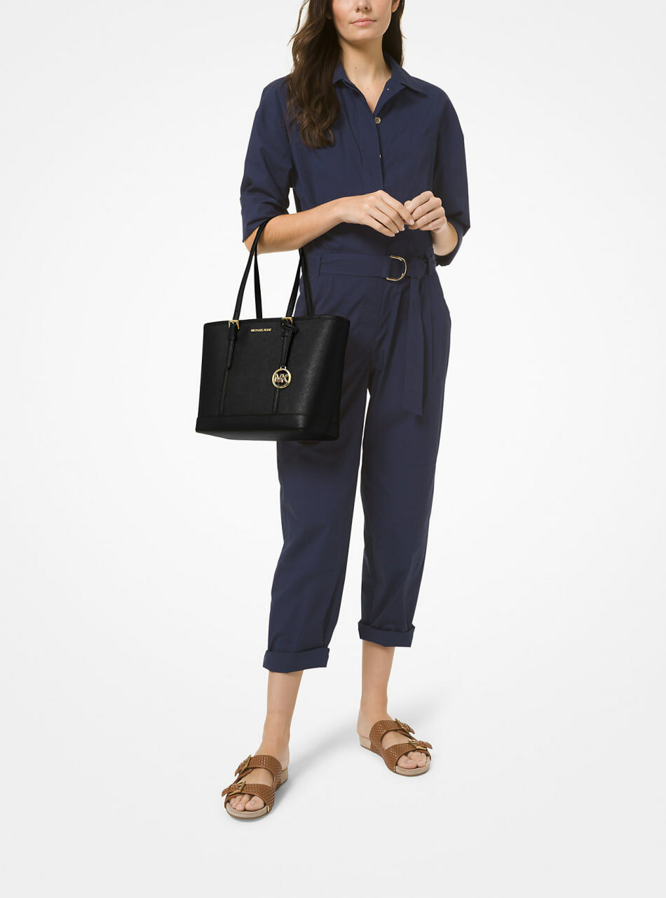 Сумка тоут Jet Set Travel Small Saffiano Leather Top-Zip Tote Bag