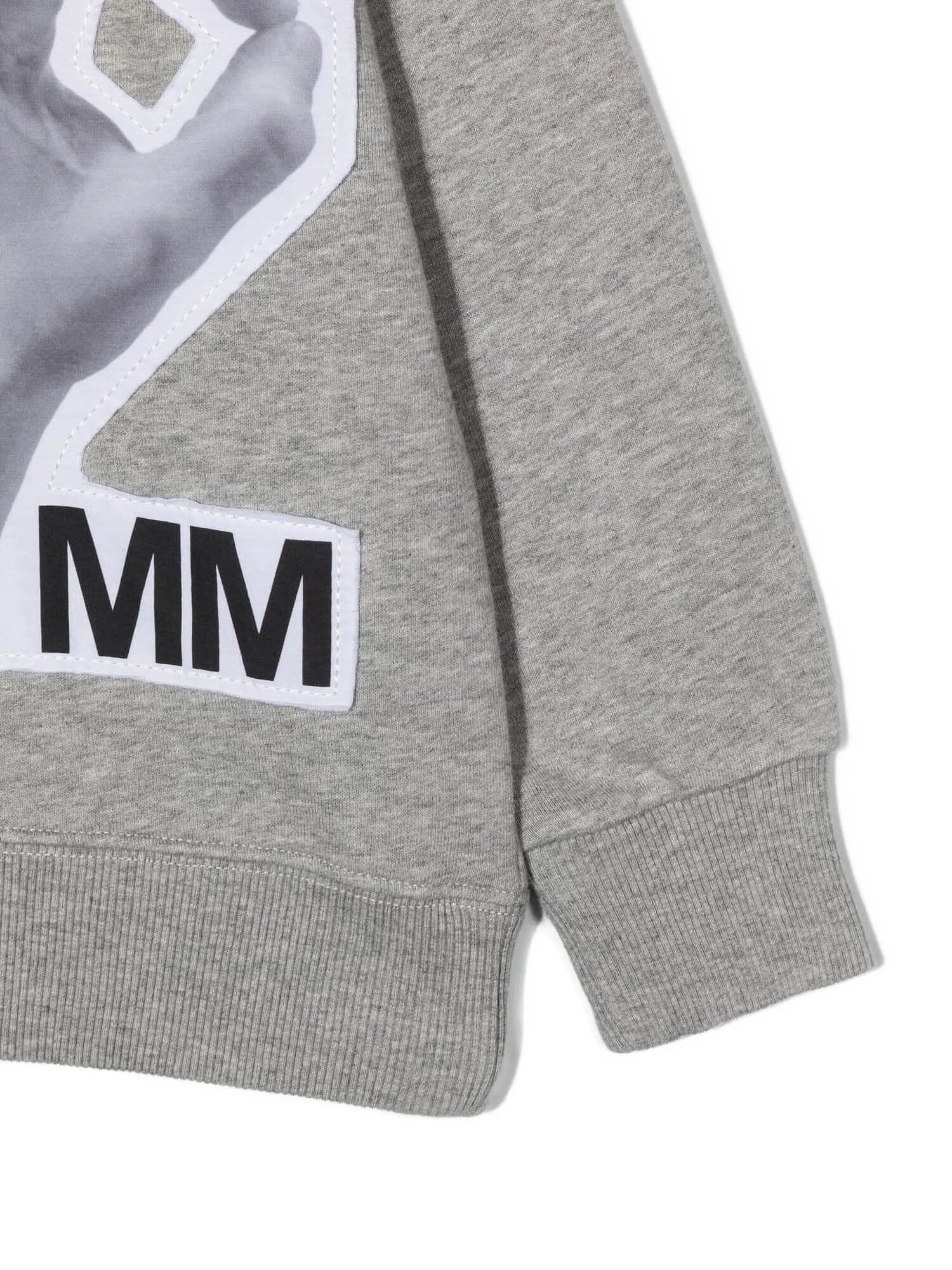 Толстовка MM6 Hand-logo sweatshirt, размер 8 лет, серый — фото 1