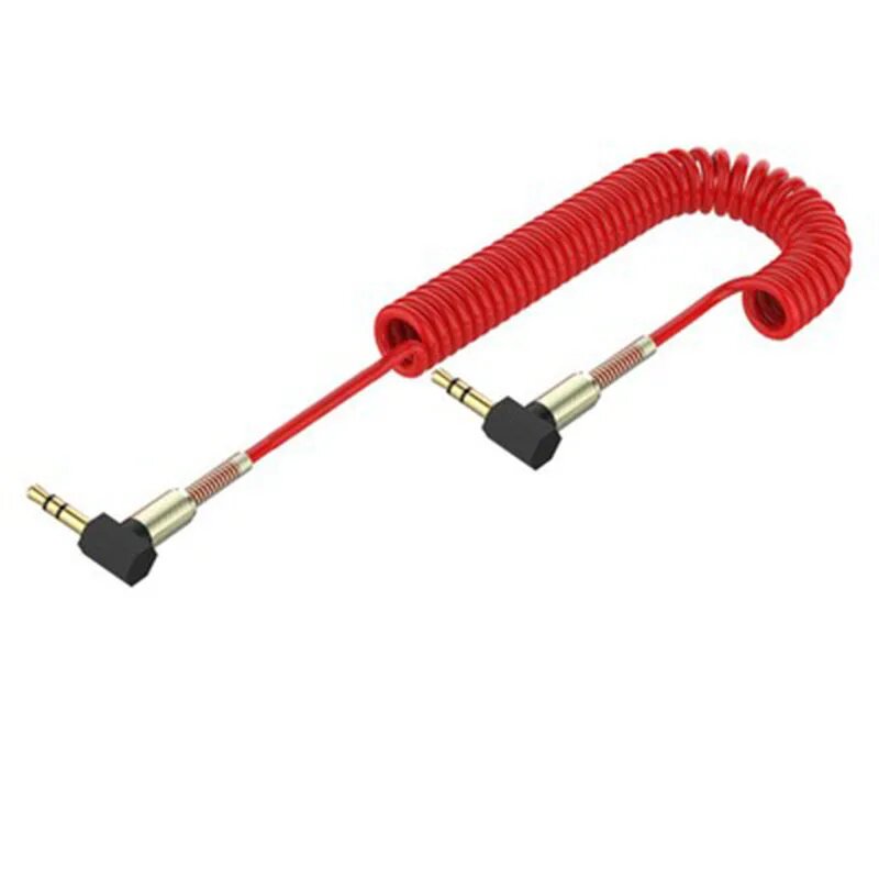 AUX кабель 3.5мм SanCableCord, красный, 1.6M