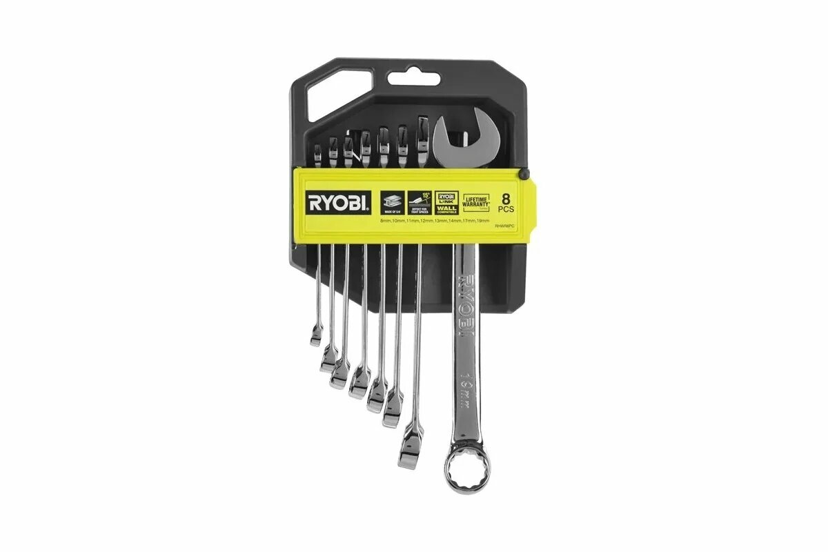 Набор ключей Ryobi 5132006065 RHWR8PC, для дома и стройки, 8шт