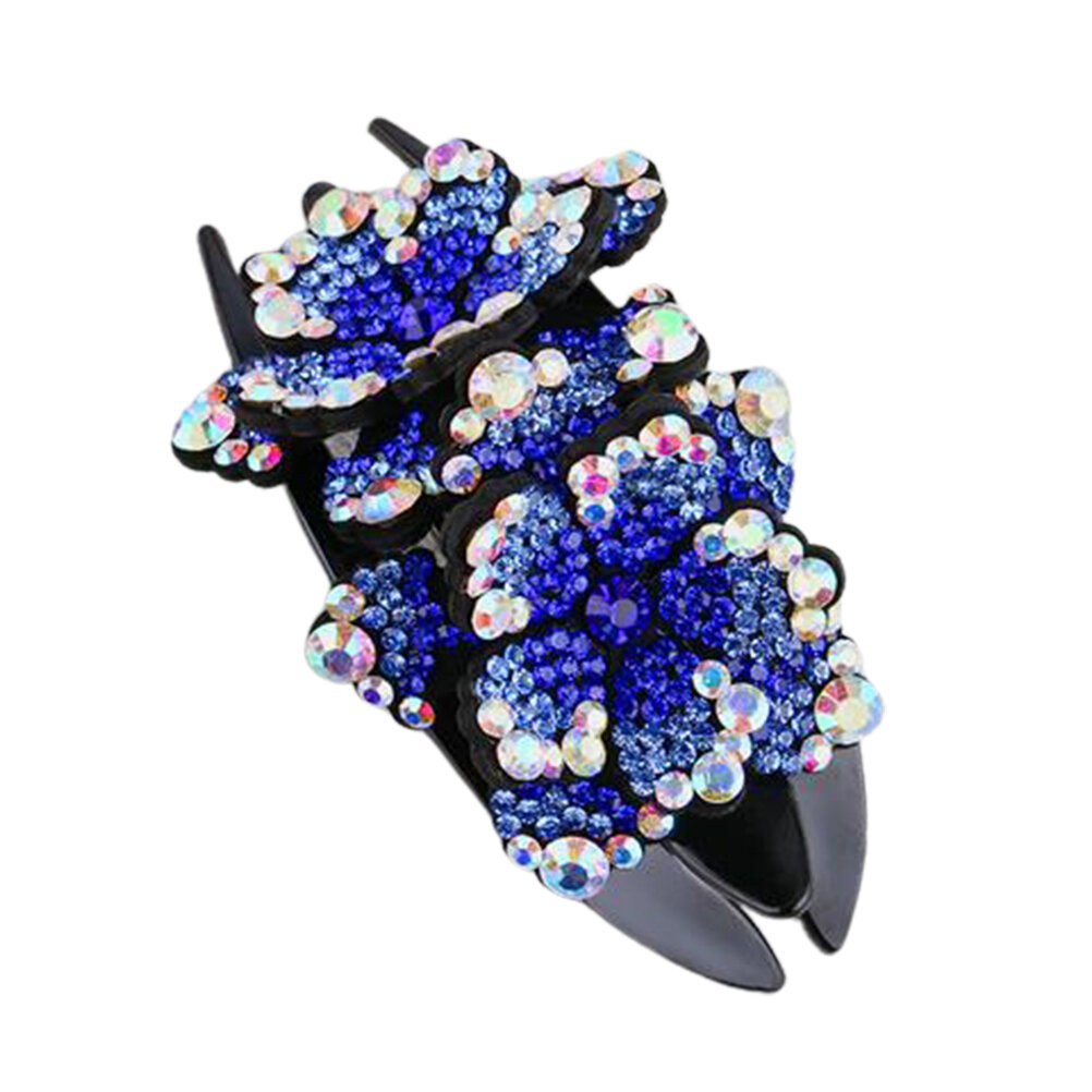 Заколка для волос со стразами для женщин и девочек, хрустальные заколки для волос, элегантные густые длинные аксессуары для волос