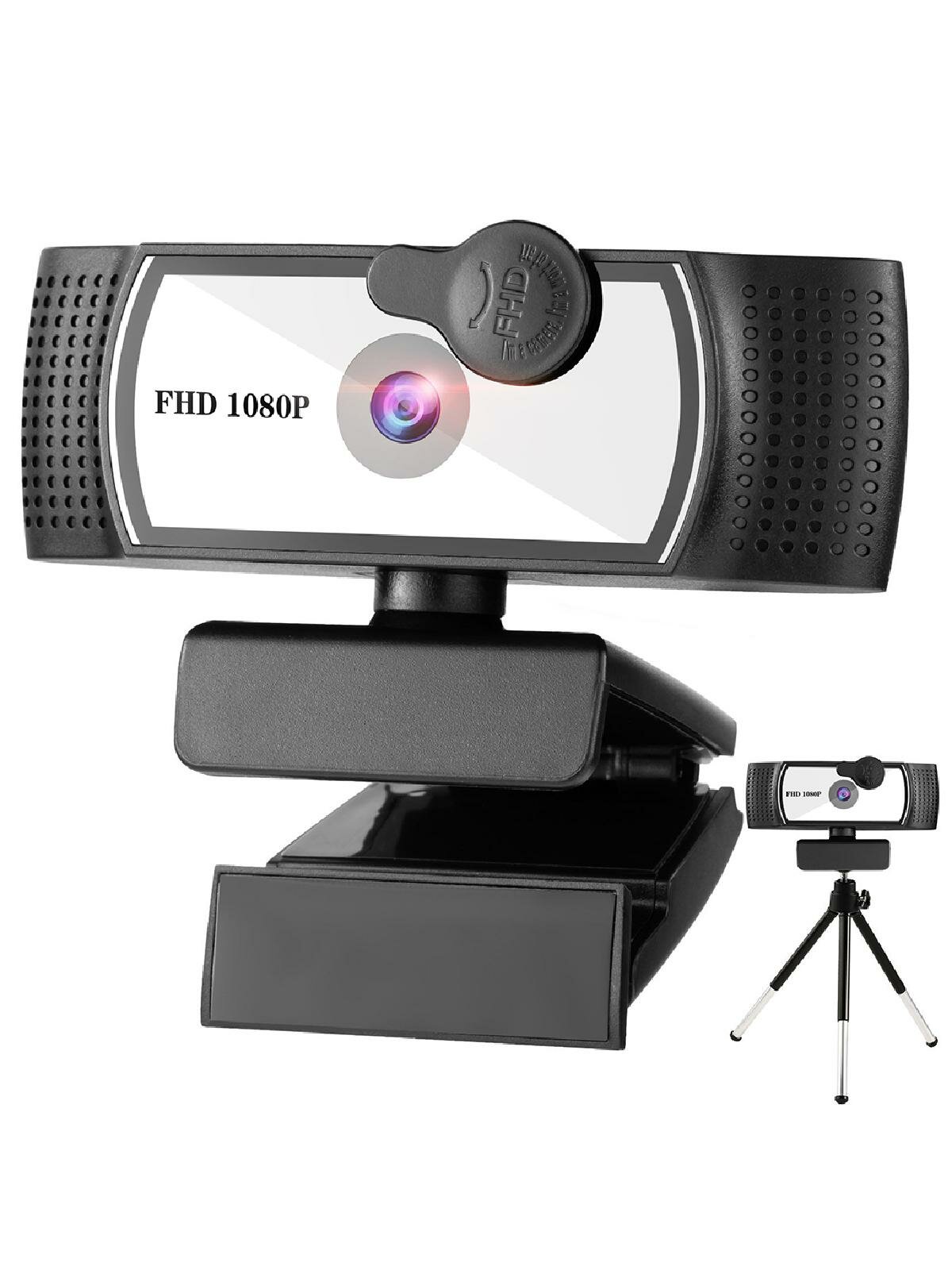 AutoFocus1080P 4K Webcam Beauty Cam 360° Live Vedio Stereo CMOS Sensor USB Web Camera for Screaming Teaching Anti-Peep