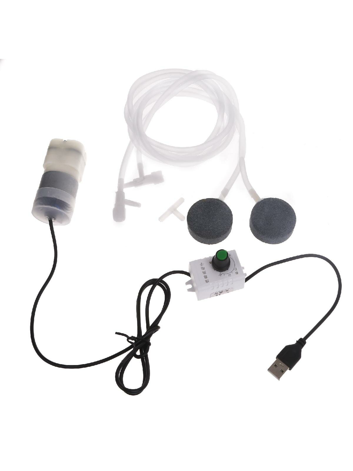 Mini Aquarium Air Pumps USB Air Pumps Aquarium Decorations Adjustable Fish Tank Aerator Aquarium Air Pumps Replacement
