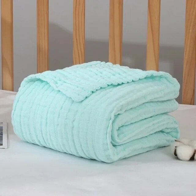 Плед двусторонний Муслин , Муслин, Хлопок, 110 см х 110 см