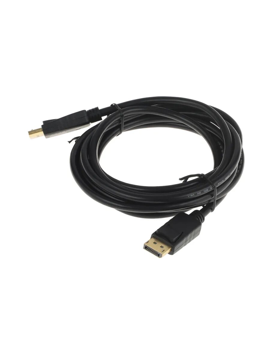Кабель аудио-видео Buro BU-DP-v1.2-3m DisplayPort (m)/DisplayPort (m) 3м. черный