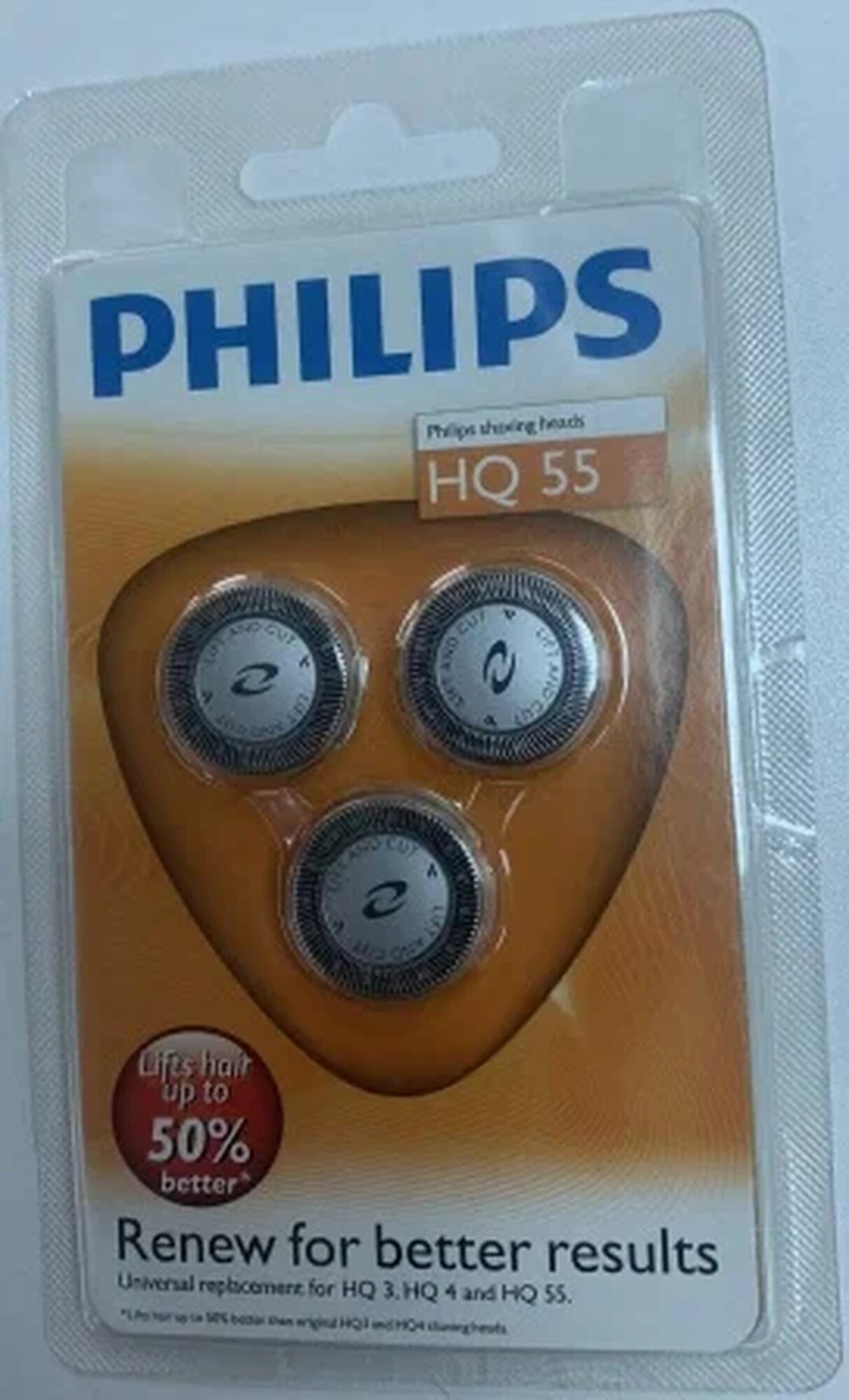 Бритвенные головки Philips HQ 55, для электробритв Philips, оригинальные