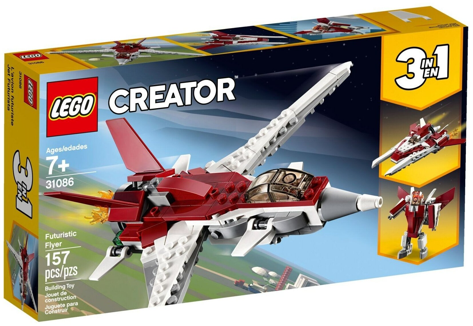 Конструктор LEGO Creator 31086 Истребитель будущего, 157 деталей