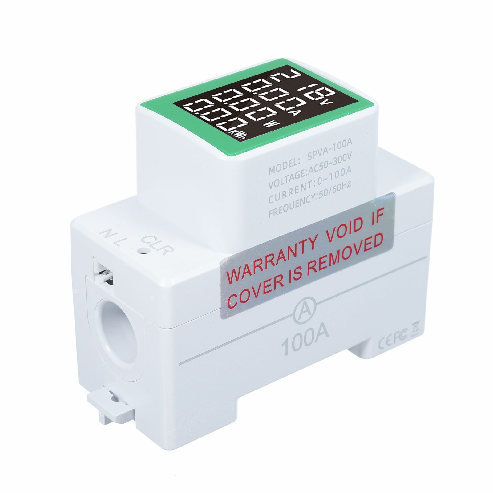 PZEM-008, Din-рейка, ваттметр, монитор мощности (кВтч, А, В), AC 50-300В 100А