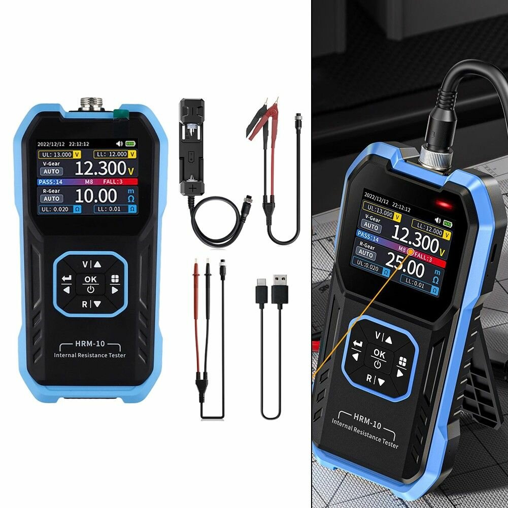 Измеритель внутреннего сопротивления HRM-10 High для точного Измерения Сопротивления Напряжению