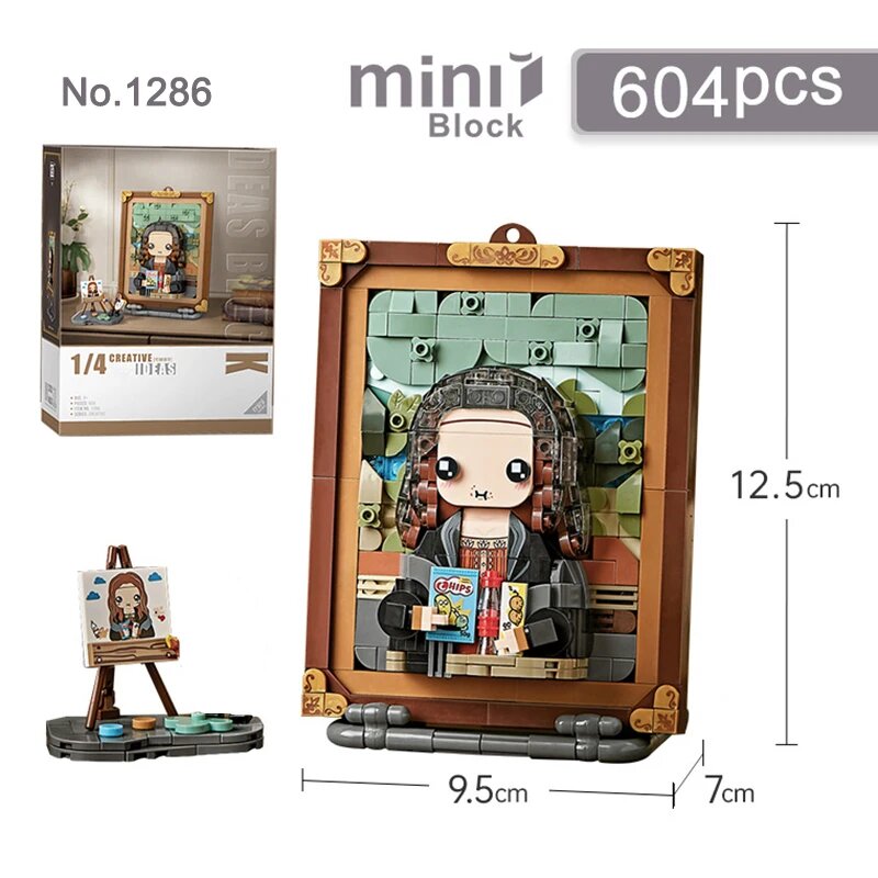 Конструктор Mini Block "Мона Лиза", 604 детали, 1286, With box