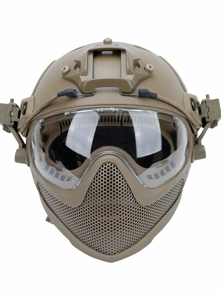 Страйкбольные шлемы С полной защитой Дышащие пейнтбольные шлемы, M ( 52-60 см), L ( 56-66 см)