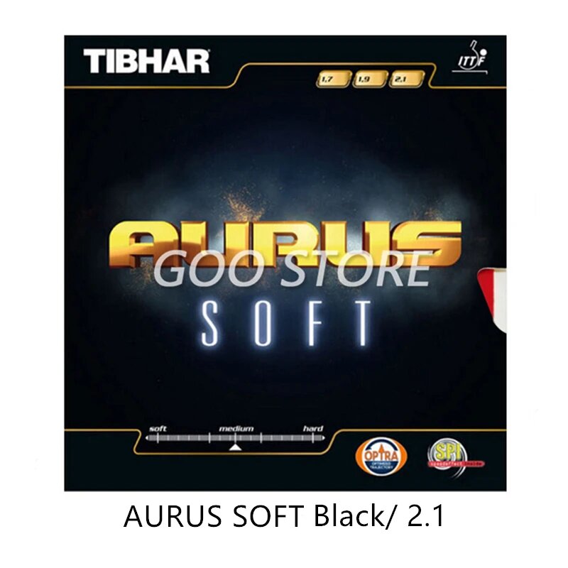 TIBHAR Aurus Soft Black, губка для настольного тенниса