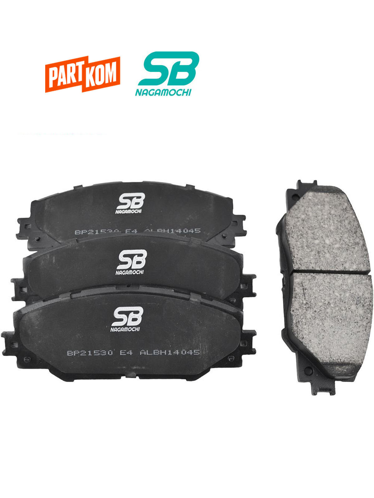 Тормозные колодки передние SB NAGAMOCHI BP21530 для а/м Toyota Auris I, Harrier (XU60), RAV 4 (А30-A40),