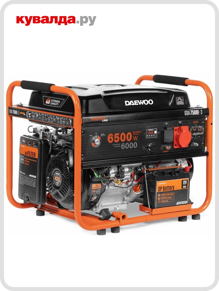 Генератор бензиновый DAEWOO GDA 7500E-3