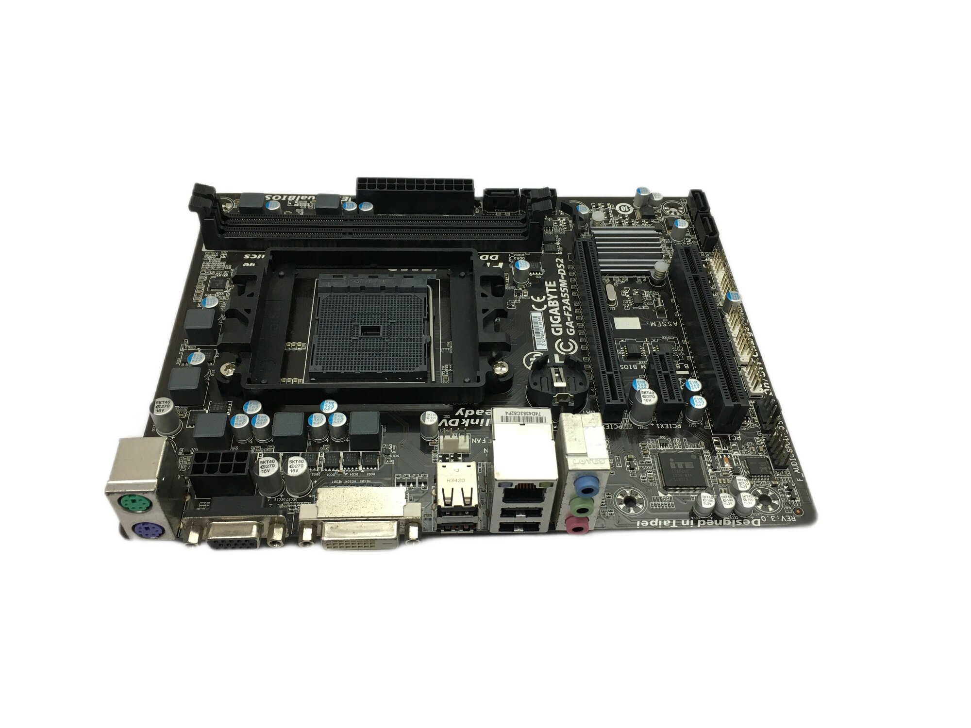 Материнская плата S-FM2 Gigabyte GA-F2A55M-DS2 REV:3.0, 2xDDR3/VGA/DVI/SATA/Sb/Lan/mATX