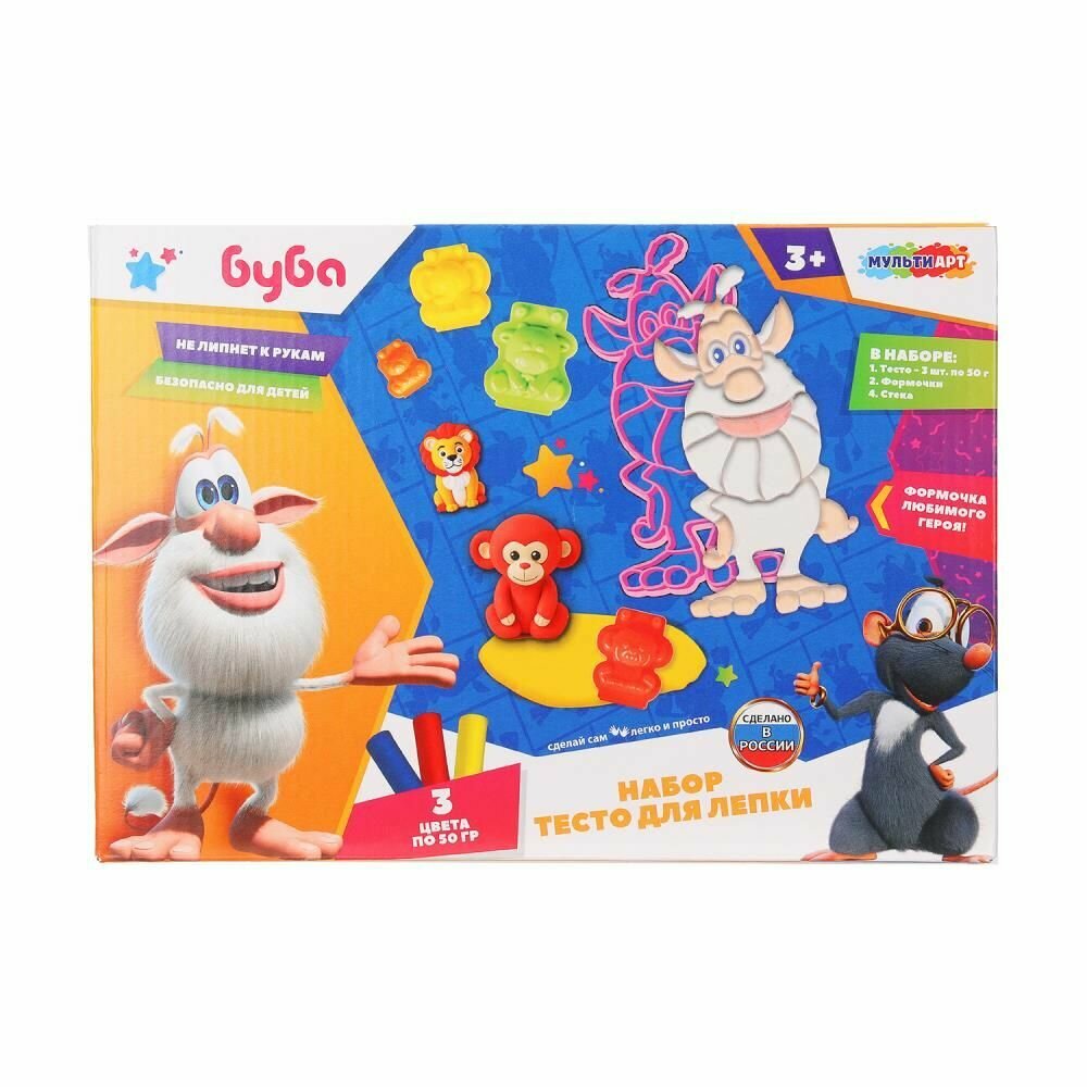 Набор с тестом для лепки Буба. Лепим и играем
