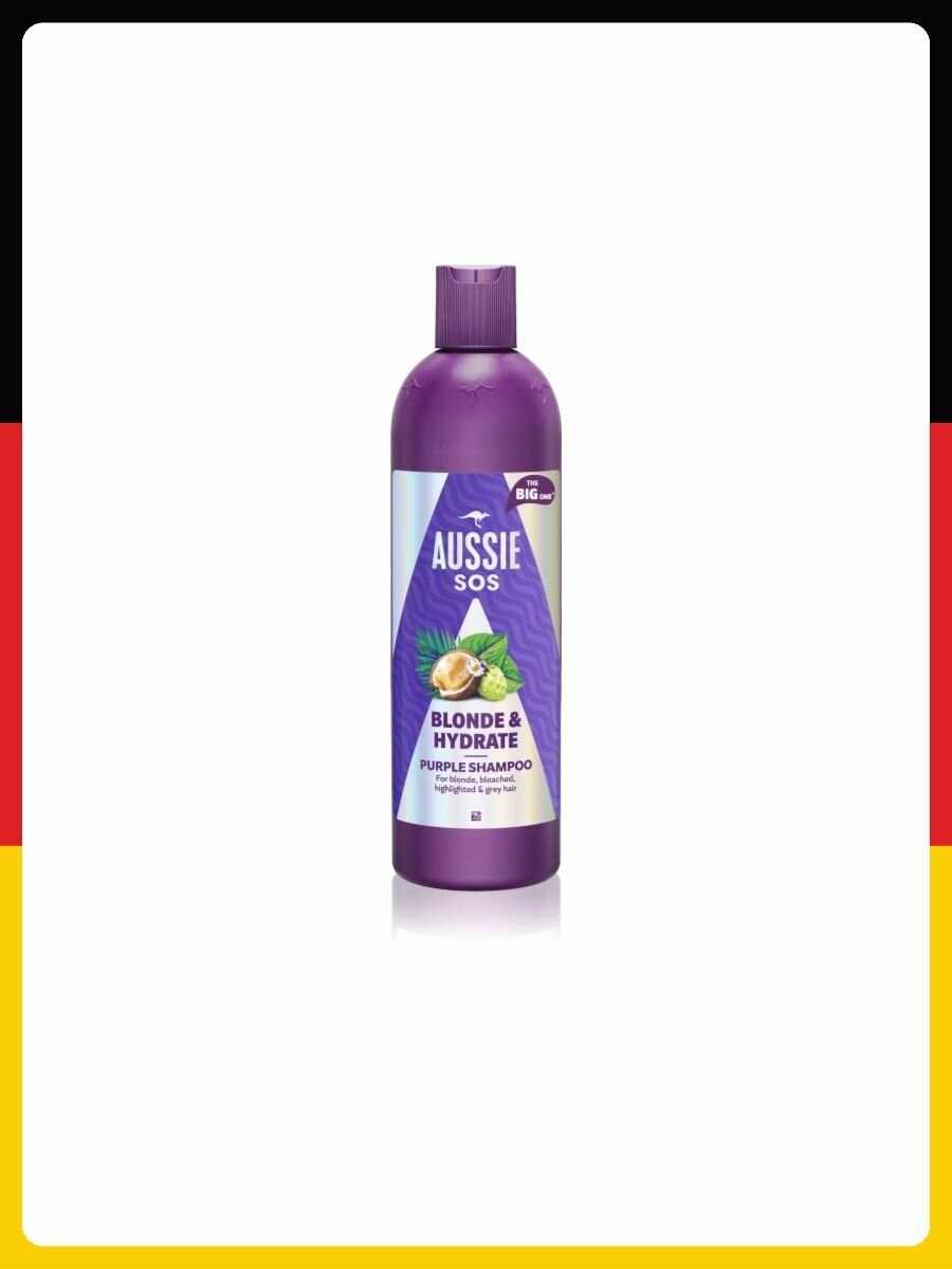 Шампунь для волос Aussie SOS Blonde & Hydrate Silver Shampoo and Toning Shampoo for Blonde Hair, 500 мл