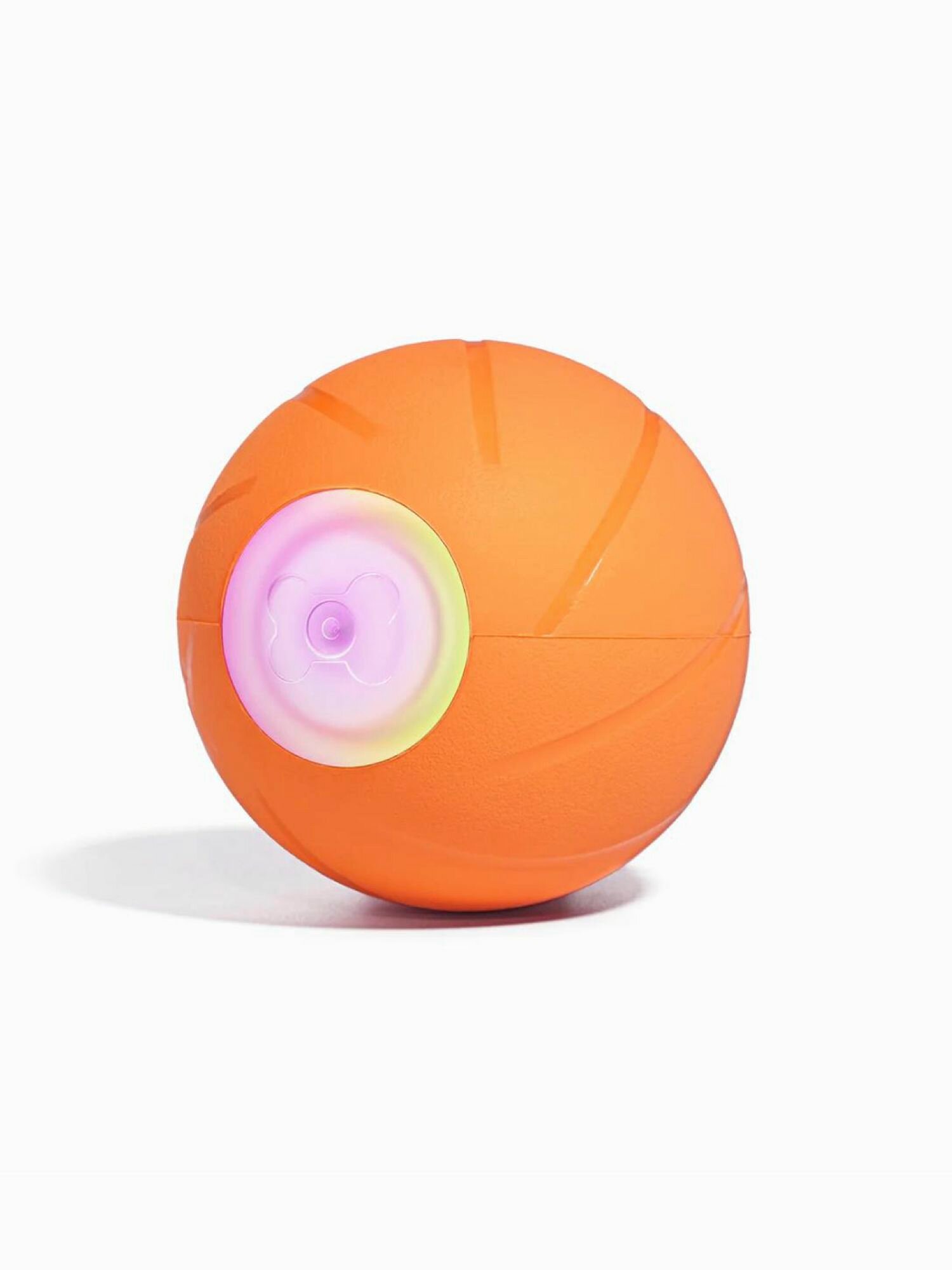 Игрушка для собак мяч Cheerble SE интерактивная, каучуковая для мелких и средних пород с зарядкой, оранжевый