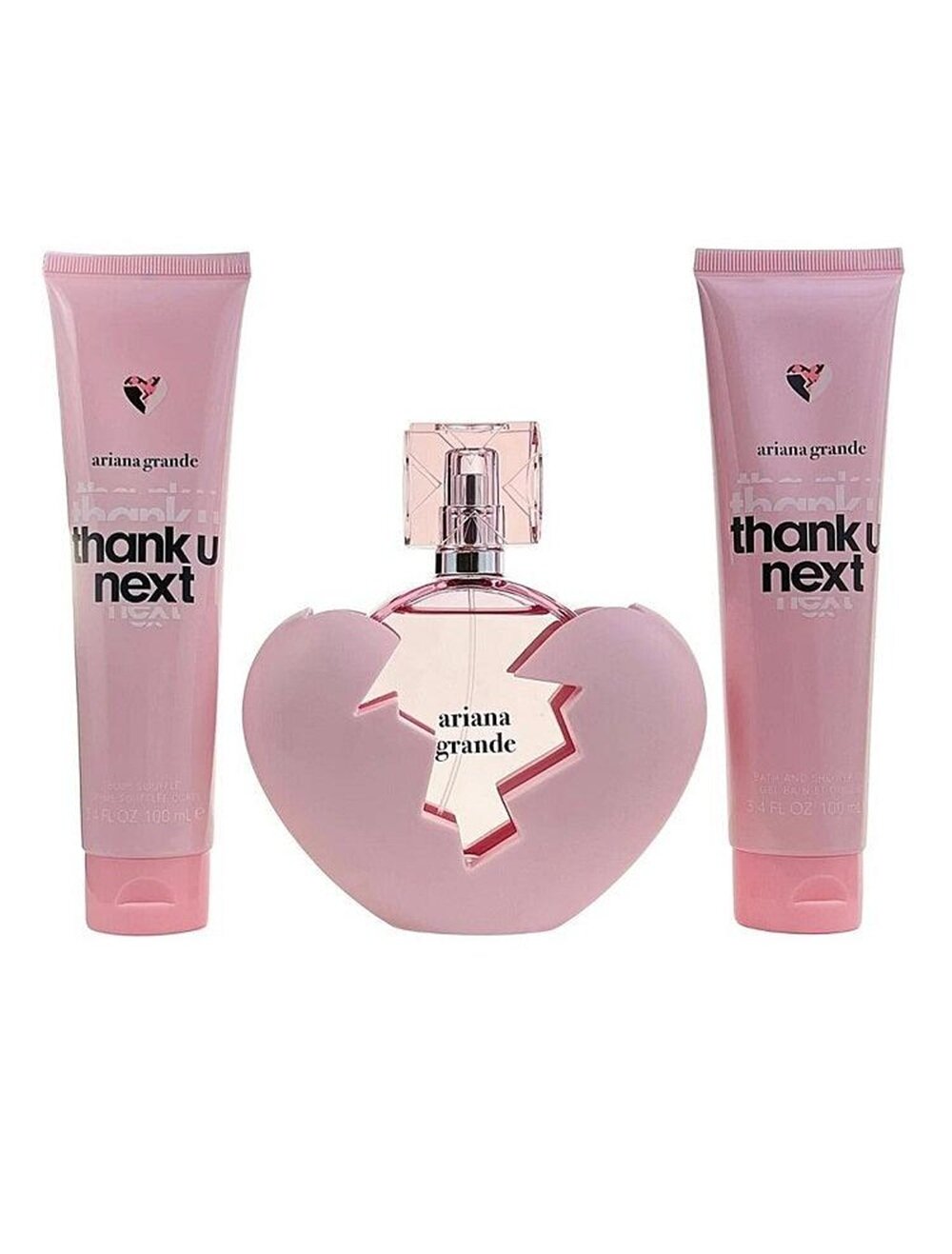 Подарочный набор женский ARIANA GRANDE Thank U Next Парфюмерная вода 100мл, Гель для душа 100 мл, Бальзам для тела 100мл