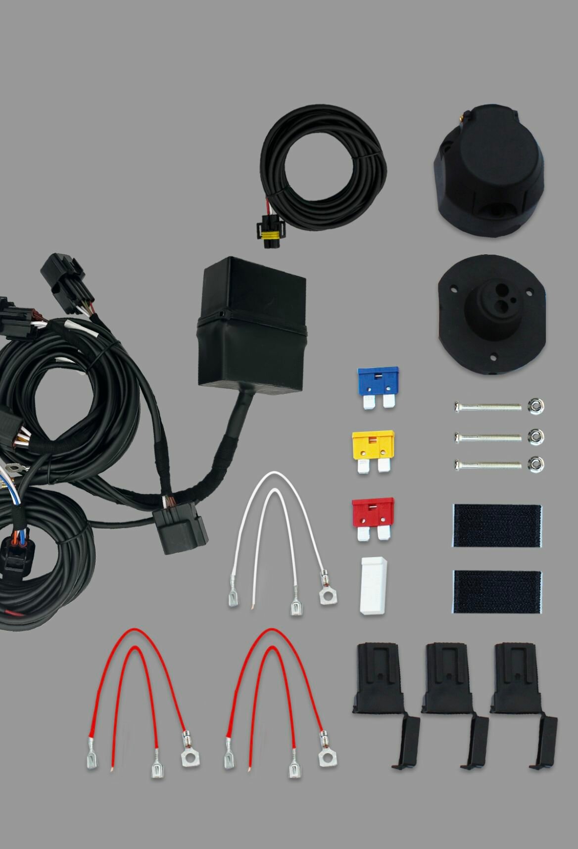 Комплект штатной электрики для фаркопа 13-pin JAC T9 2024-, Sollers ST9 2025- с блоком 7.2 (premium) в герметичном чехле - КонцептАвто KA SC 132 151 603