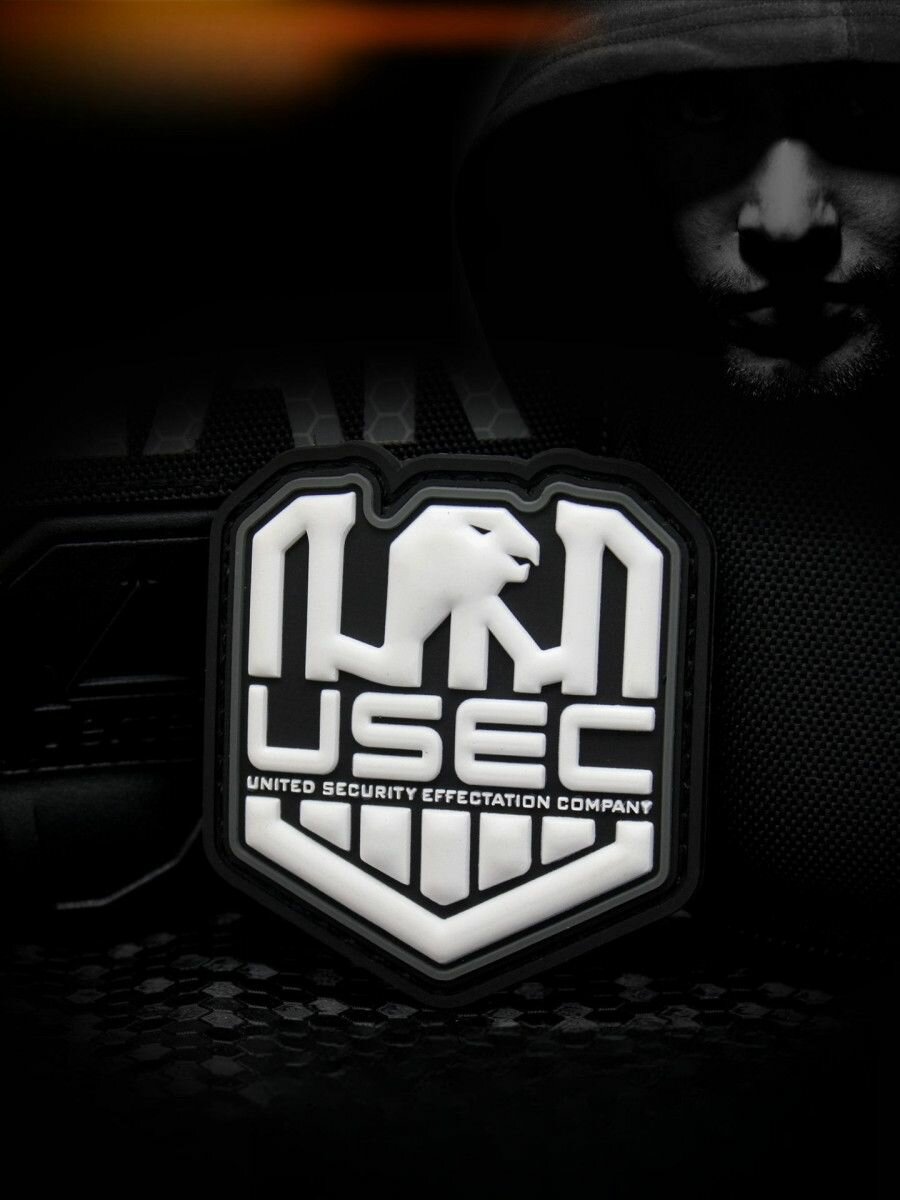 Шеврон на липучке, тактическая нашивка USEC, значок боевого духа серии Escape from Tarkov, водонепроницаемая нарукавная повязка из ПВХ, декоративная 3D нашивка