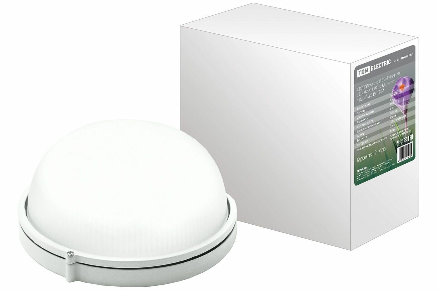 Светильник TDM Electric LED ЖКХ 1301 с датчиком 8Вт 1000Лм (SQ0329-0021)